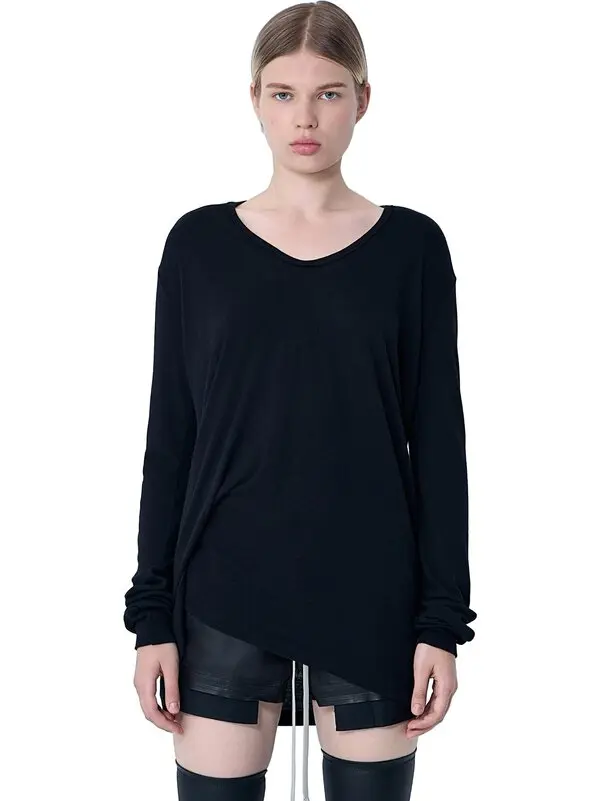 Rick Owens Long Sleeve Top - Black