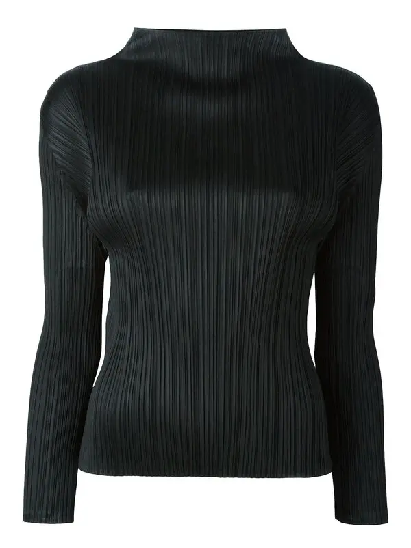 Issey Miyake Sleeveless Pleated Tunic - Multicolor