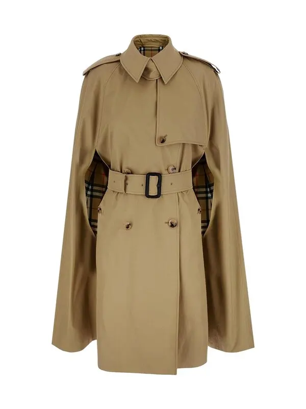 Burberry Belmont Cotton Trench Coat - Cream
