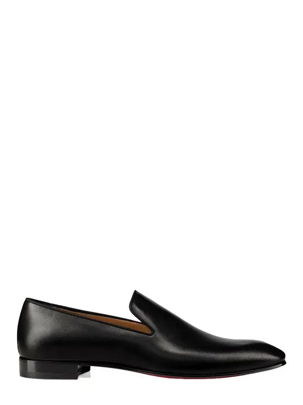 CHRISTIAN LOUBOUTIN Dandelion Smooth Leather Loafers - Black