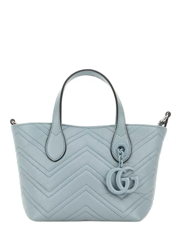 Gucci Small Gg Marmont Handbag - Blue