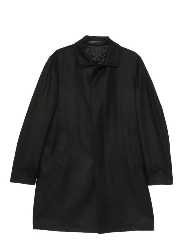 Tagliatore Single Breasted Coat - Black