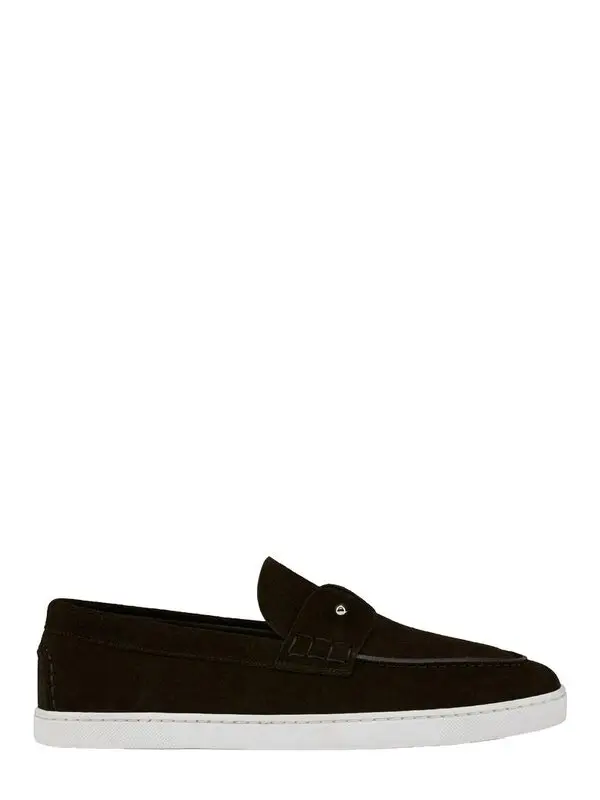CHRISTIAN LOUBOUTIN Chambeliboat Reversed Calfskin Loafers - Multicolor