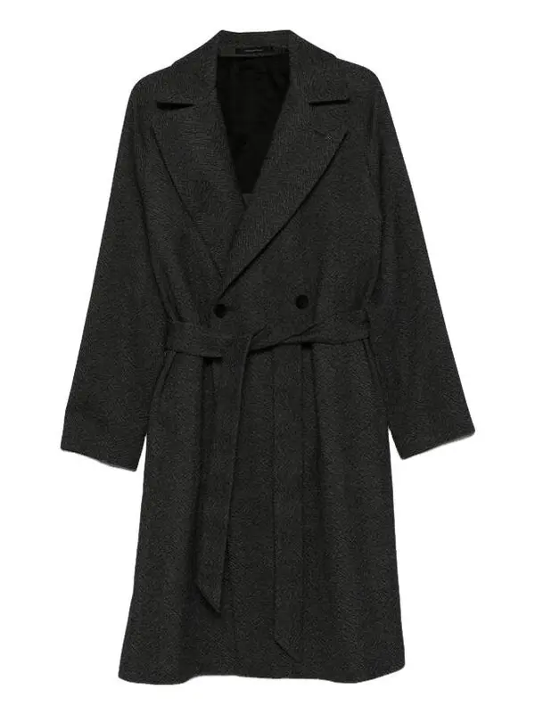 Tagliatore Double Breasted Wool Coat - Gray