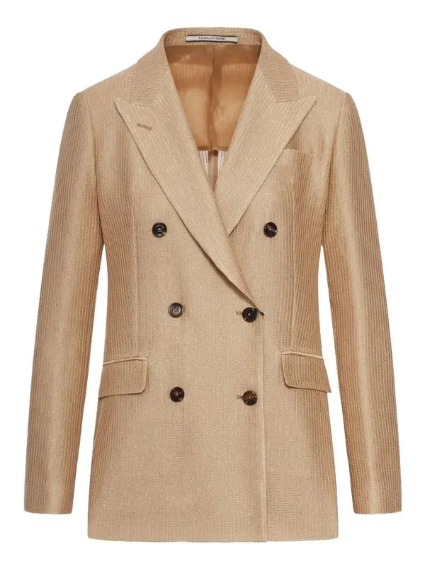 Tagliatore Double-breasted Cotton Jacket - Multicolor