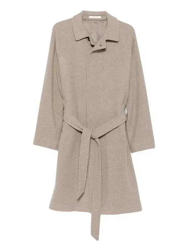 Tagliatore Single Breasted Coat - Cream