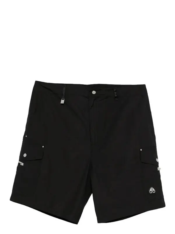 Moose Knuckles Polyester Cargo Shorts - Black