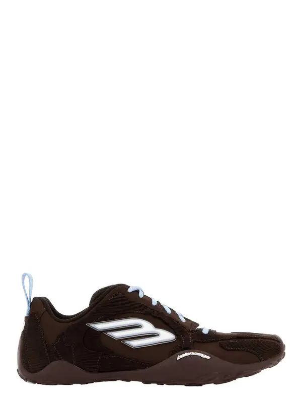 Balenciaga Canvas And Corduroy Monday Ultra Sneakers - Brown