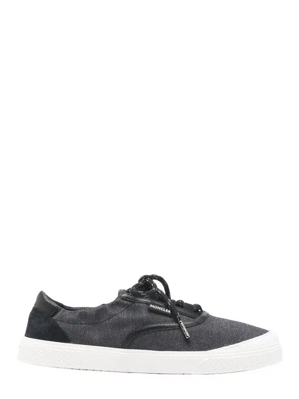 Moncler Lace-up Round Toe Trainers - Blue