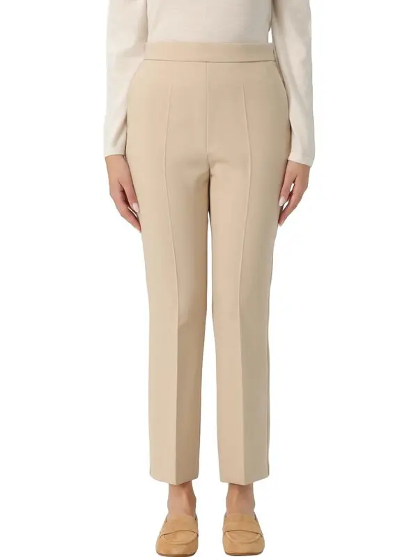 Max Mara Tailored Virgin Wool Blend Trousers - Multicolor