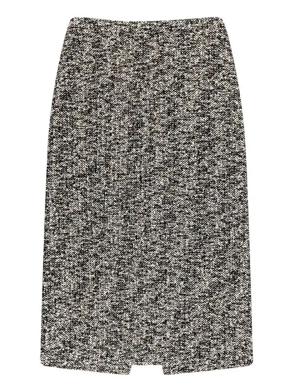 Gucci Midi Skirt In Laminated Boucle Fabric - Multicolor