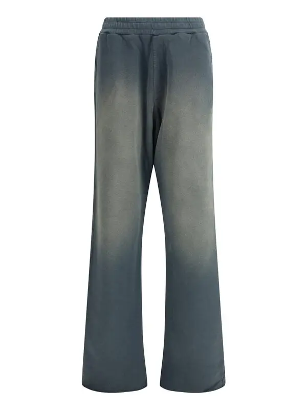 GOLDEN GOOSE Sweatpants With Shaded Design - Blue