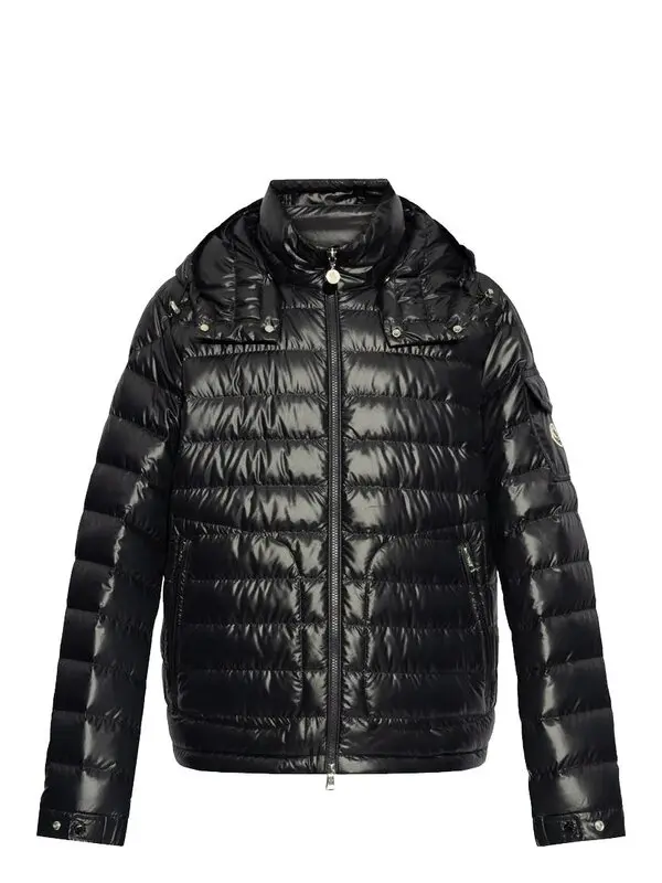 Moncler Padded Down Jacket With Detachable Hood - Blue