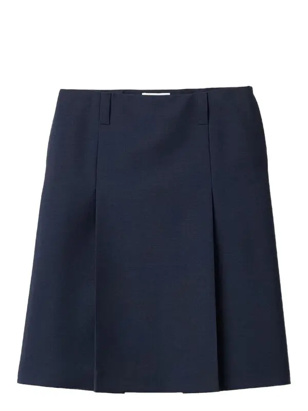 Miu Miu Wool Midi Skirt - Multicolor
