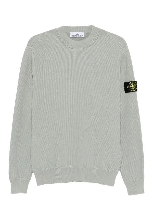 Stone Island Ribbed Soft Organic Cotton Crewneck Pullover - Multicolor