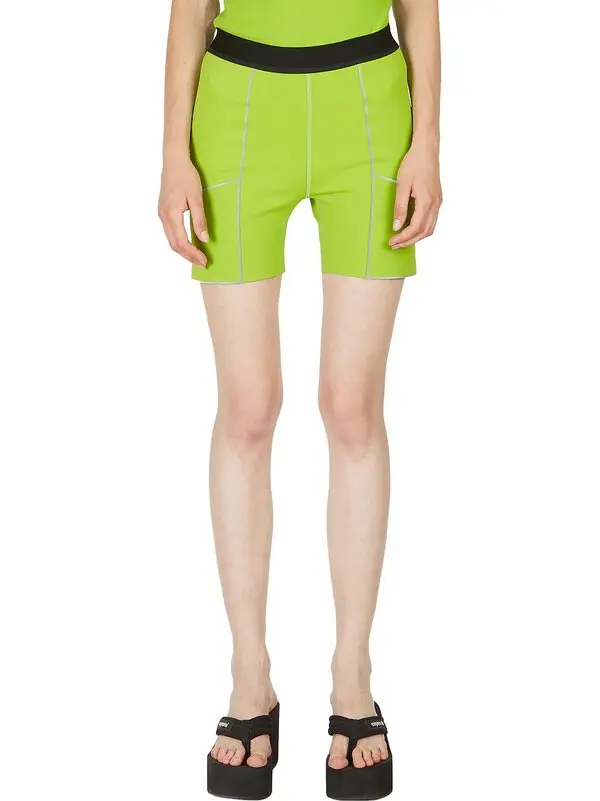 Coperni Technical Blend Bike Shorts - Green