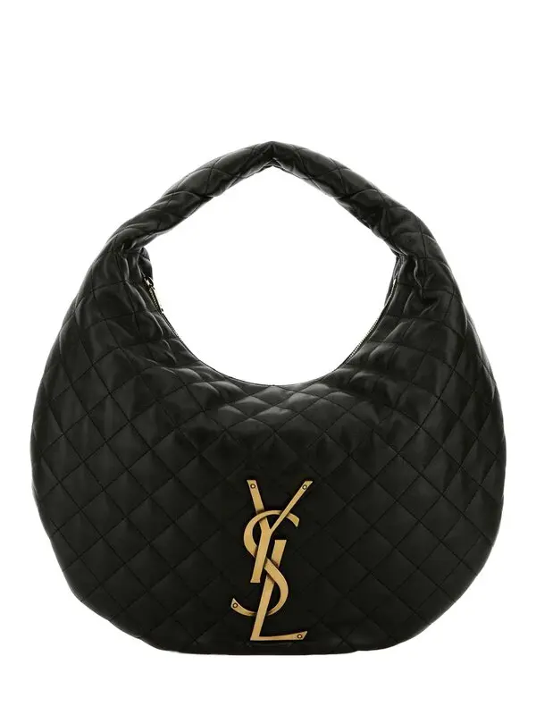 Saint Laurent Nappa Leather Icare Shoulder Bag - Black