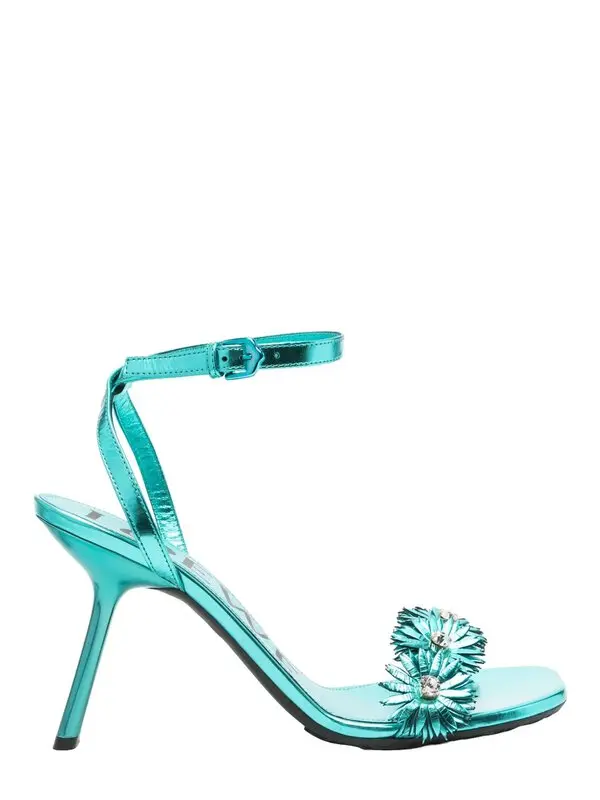 Loewe Crystal Embellished Flower Sandals - Multicolor