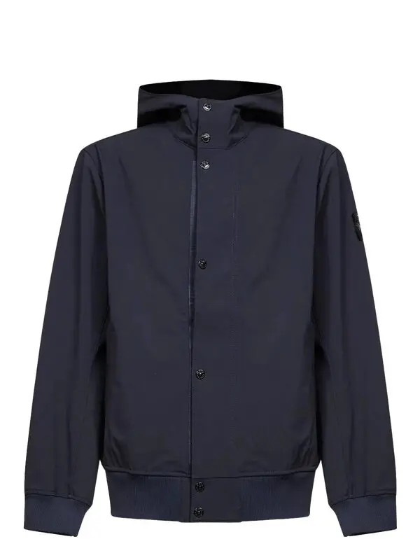 Stone Island Light Soft Shell-r E.dye Technology Short Parka - Multicolor