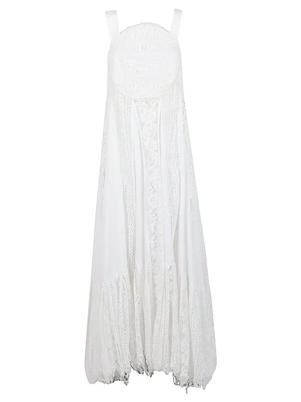 Loewe Cotton Long Dress - Multicolor