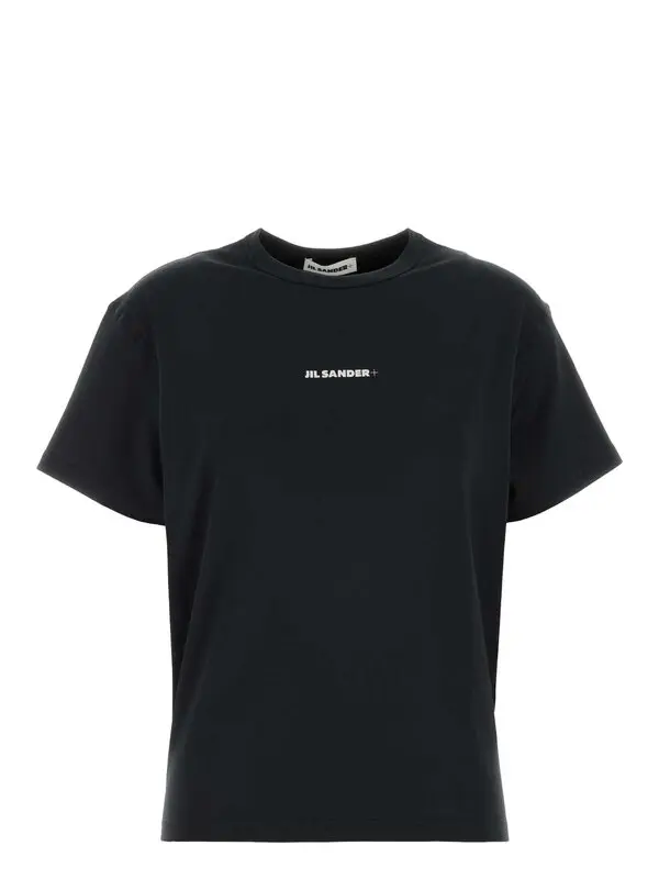JIL SANDER Stretch Polyester T-shirt - Black