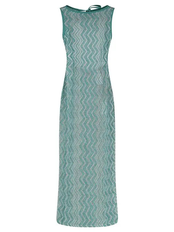 Missoni Laminated Viscose Long Dress - Multicolor