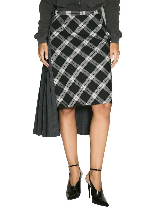 Balenciaga Taped Double Skirt - Black