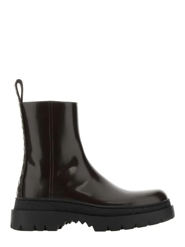 Bottega Veneta Leather Ankle Boots - Brown