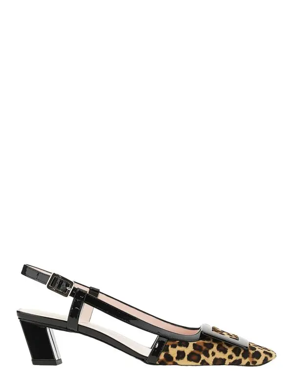 ROGER VIVIER Belle Vivier Pony Slingback Pumps - Multicolor