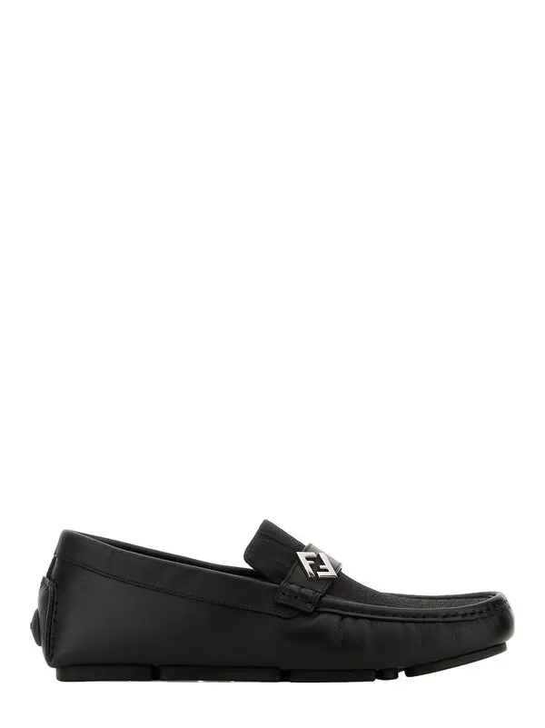 Fendi Driver Tess.ff Sfumato+vitello Loafers - Multicolor
