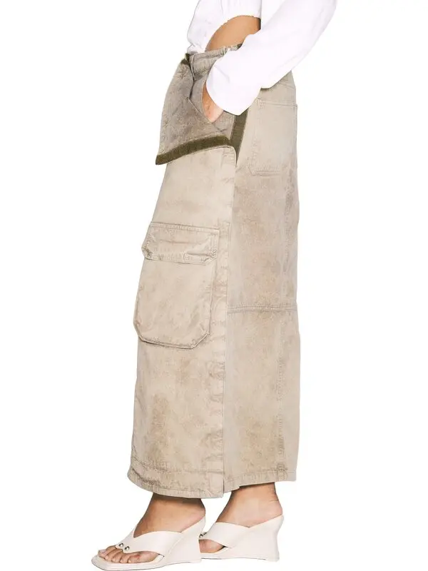 Y/project Cargo Maxi Skirt - Cream