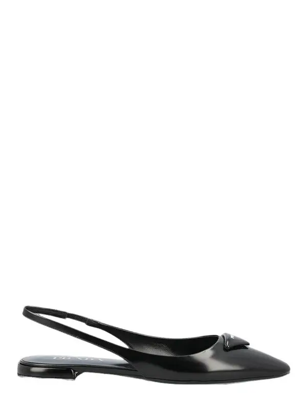 Prada Crochet Ballet Flats - Black