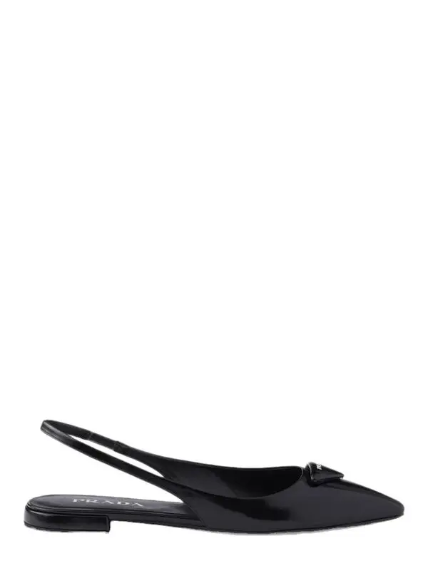 Prada Crochet Ballet Flats - Black