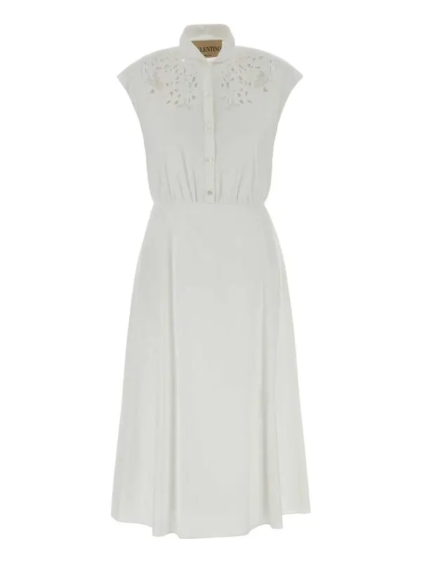 Valentino Garavani Poplin Dress - White