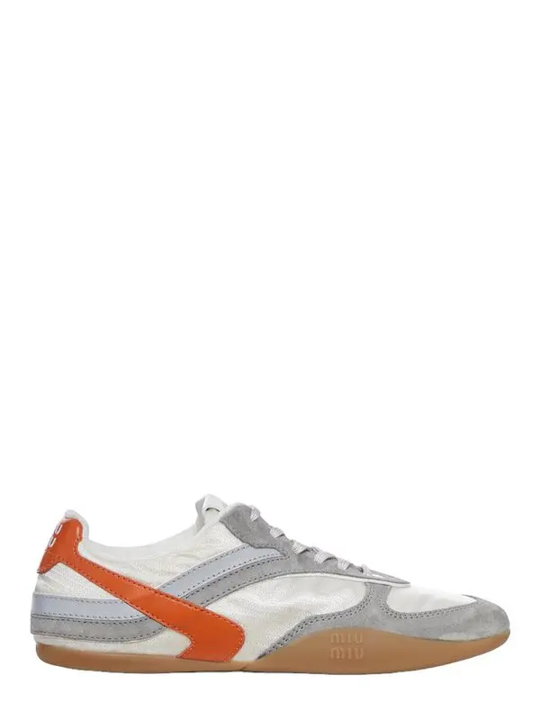 Miu Miu Technical Fabric And Suede Gymnasium Sneakers - Multicolor