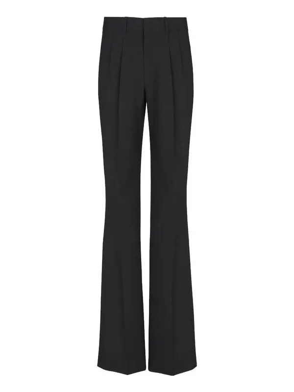 Balmain Wool Trousers - Black