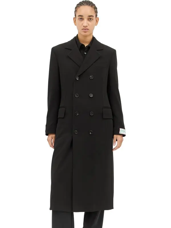 Bottega Veneta Matt Fluid Viscose Jersey Coat - Black