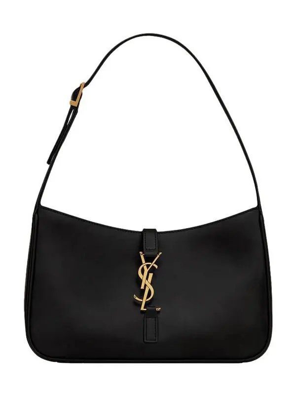 Saint Laurent Le 5 À 7 Hobo Bag In Smooth Leather - Black