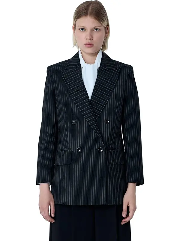 Max Mara Mattia Double-breasted Blazer - Black