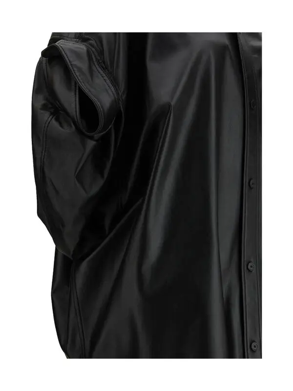 Balenciaga Calf Leather Day Dress - Black