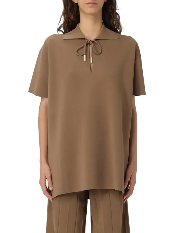 Max Mara Hazel Knit Polo Shirt - Brown