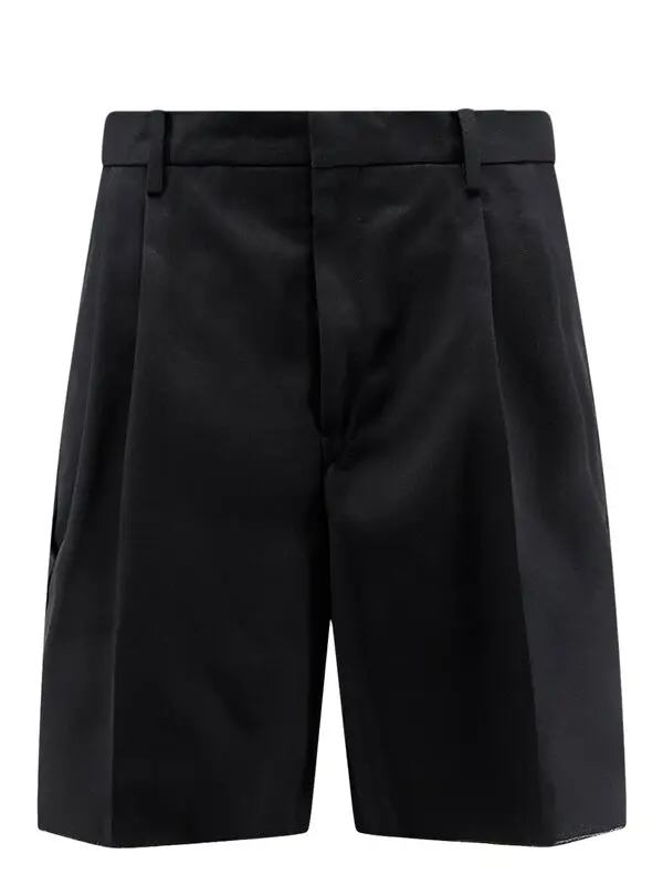 MAISON MARGIELA Cotton Blend Bermuda Shorts - Black