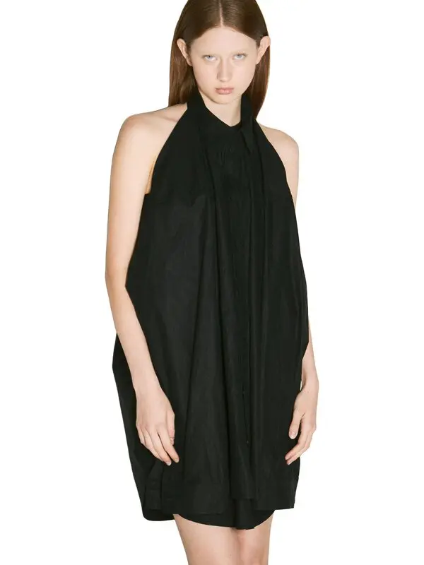 Balenciaga Suspended Shirt Dress - Black