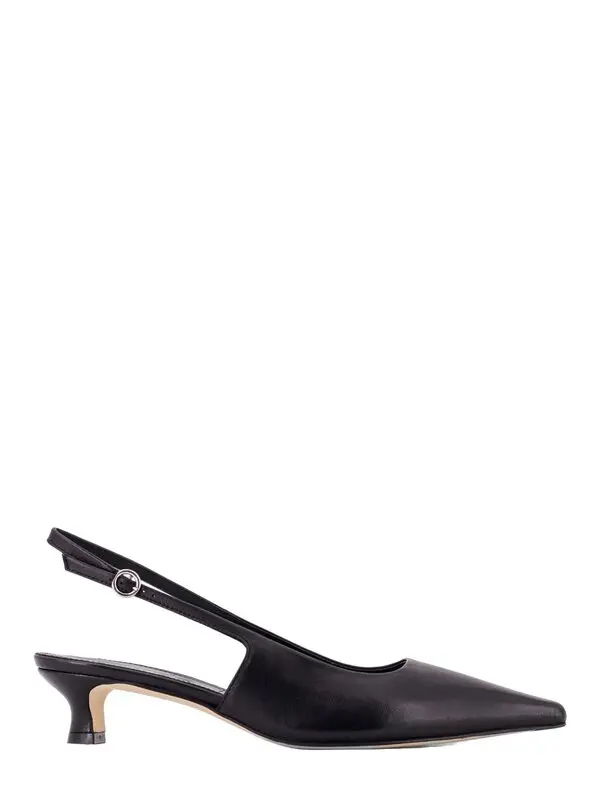 AeydĒ Catrina Leather Slingback Pumps - Black