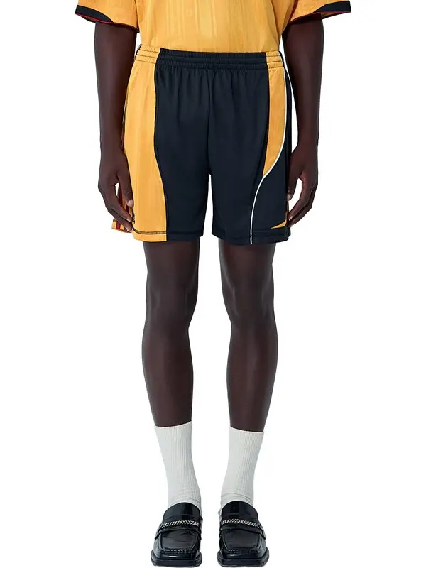 Martine Rose Logo Motif Jersey Shorts - Black