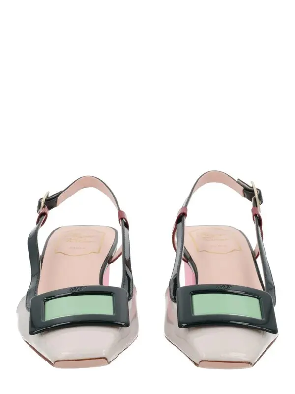 ROGER VIVIER Lacquered Slingback Pumps - Multicolor