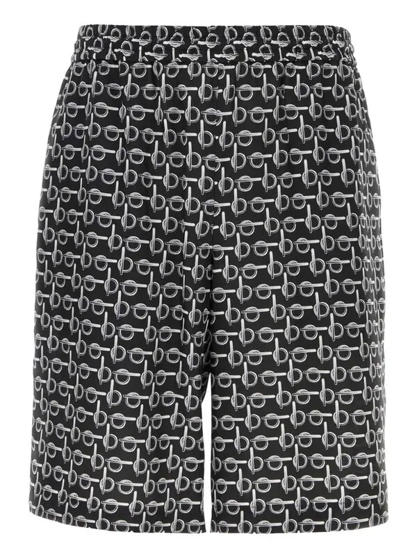 Burberry Printed Silk Bermuda Shorts - Multicolor