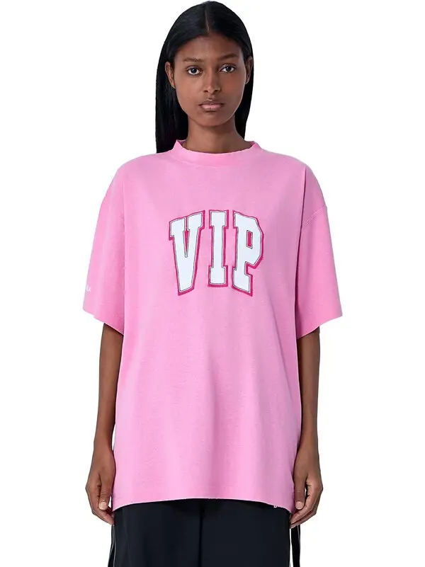 Balenciaga Logo Motif T-shirt - Pink