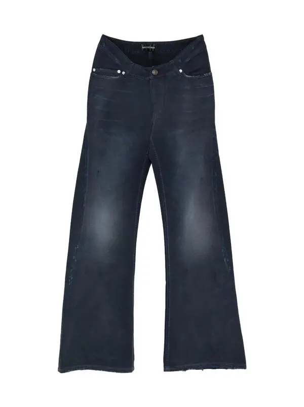 Balenciaga Denim Flared Jeans - Blue