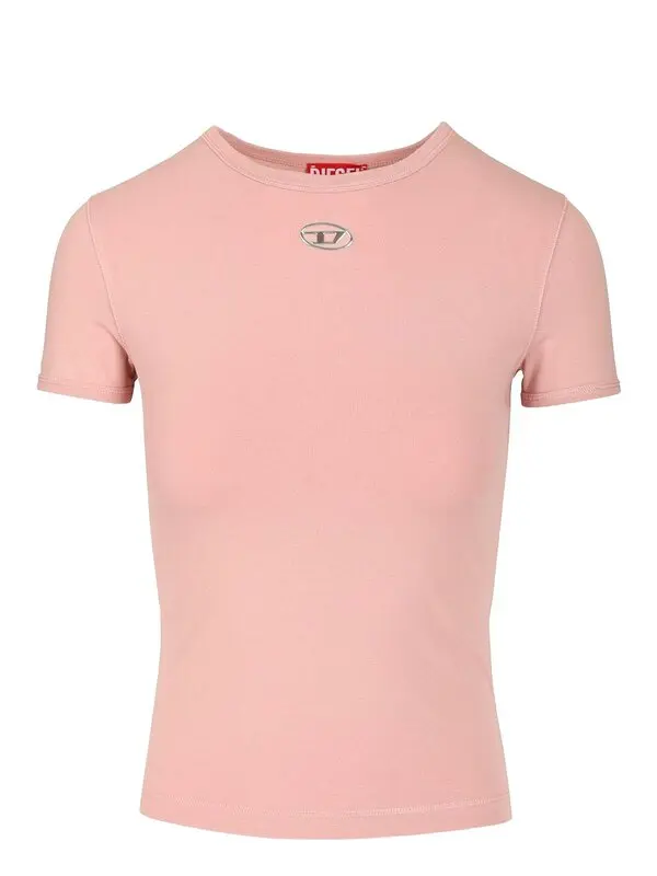 DIESEL® Slim Fit Stretch T-shirt With Oval D Logo - Multicolor